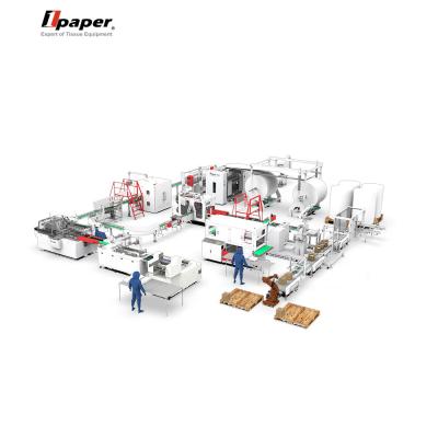 China Soft Paper Production Line with 4.87KW Motor Power and 160-200L/min Air Consumption for sale