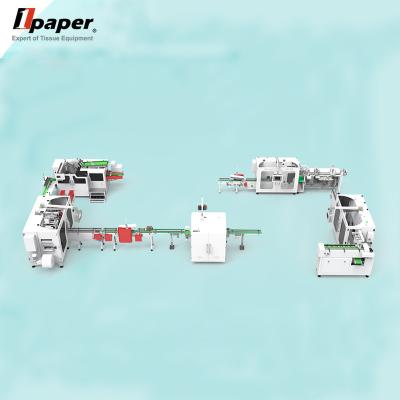 China Facial Tissue Cutting Machinery for Small Businesses and 120-160L/min Air Consumption for sale
