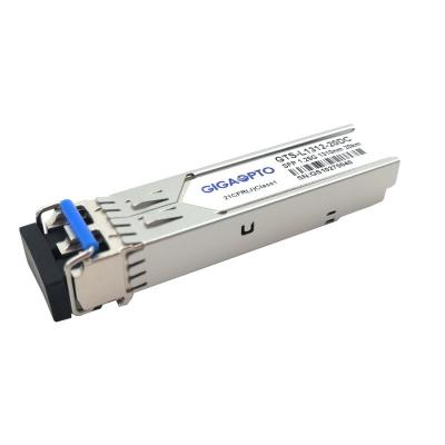 China 1.25G SFP 1310nm 20km 1000BASE-LX/LH SMF Module Duplex LC DOM Transceiver for sale