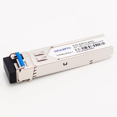 China 1000BASE-BX 1.25G BIDI SFP TX1310nm/RX1550nm 40km SMF LC DOM Transceiver Module for sale