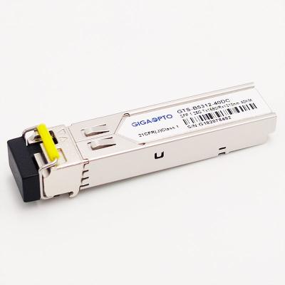 China 1000BASE-BX 1.25G BiDi SFP Transceiver 40km TX1550nm/RX1310nm LC SMF DOM  Module for sale