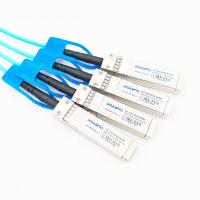 China Parallel Breakout Active Optical Cable 100G QSFP28 To 4x25G SFP28 Fan Out AOC for sale