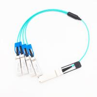 China Parallel Breakout Active Optical Cable 100G QSFP28 To 4x25G SFP28 Fan Out AOC for sale