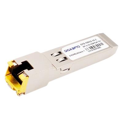 China Copper SFP 10/100/1000BASE-T 100m SGMII Cat 6/6a RJ-45 Optical Transceiver Module for sale