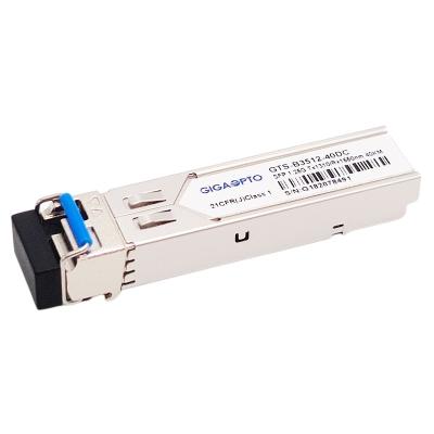 China SMF LC DOM Transceiver Module 1000BASE BX 1.25G BIDI TX1310nm RX1550nm SFP 40km for sale