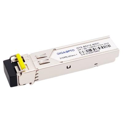 China 1000BASE BX 1.25G BiDi SFP Transceiver TX1550nm SFP 1.25G 1310nm 40km LC SMF DOM  Module for sale