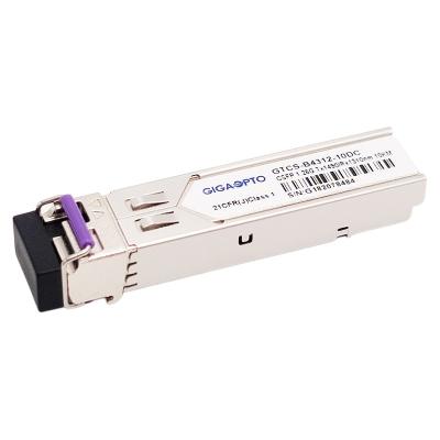 China 2 Channel 1000BASE BX BiDi SFP Optical Transceiver TX1490nm RX1310nm 10km SMF LC Module for sale