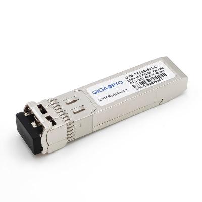 China Tunable 50GHz Step 10G DWDM C-band SFP+ SMF Transceiver 80km 1563.86nm-1528.77nm LC DOM for sale
