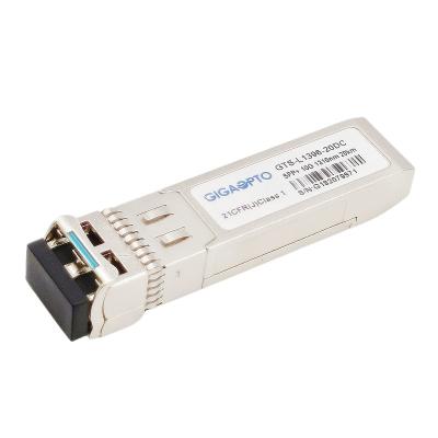China SFP+ 10G ELR Single Mode Fiber SMF 20km Optical Transceiver Module 1310nm LC DDM for sale