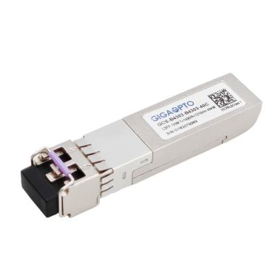 China 2x 155Mbps 1310nm 1490nm Compact SFP BIDI Transceiver LC 40km DOM for sale