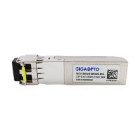 China 2.5Gbps Compact SFP Dual BIDI Transceiver Tx 1310nm Rx 1550nm LC 20km DOM for sale