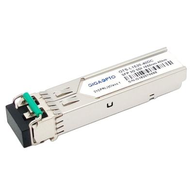 China SMPTE 3G-SDI SFP 1550nm 40km Optical Transmitter Receiver Module MSA DDMI for sale
