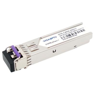 China 3Gbps DVI Video SFP Transceiver CWDM Single Transmitter MSA 1270nm-1610nm 20km SMF LC DDM for sale