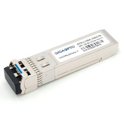 China 12Gbps 10km 1310nm Single Transmitter Video SFP Transceiver Module Non MSA Pinout LC SMF DOM for sale