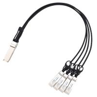 China 40G QSFP+ to 4 x 10G SFP+ Breakout DAC For Cisco QSFP-4SFP10G-CU for sale