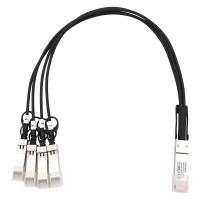 China 40G QSFP+ to 4 x 10G SFP+ Breakout DAC For Cisco QSFP-4SFP10G-CU for sale