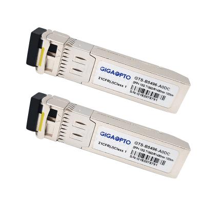 China 1330nm / 1270nm 10Gbps SFP+ Cisco Transceiver Module For SMF SFP-10G-BX20D for sale