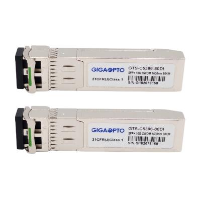 China CWDM 1530nm Cisco Fiber Transceiver 80km For SMF CWDM-SFP10G-xx for sale