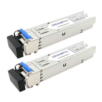 China Cisco GLC-BX-U Compatible SFP BiDi 1.25G Ethernet TX1310nm RX1490nm 10km SMF for sale