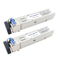 China T1310nm / R1550nm Cisco GLC-BX-10U Compatible SFP BIDI Transceiver 10km for sale