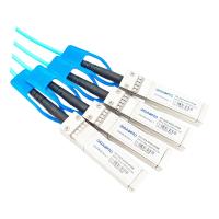 China 100G QSFP28 to 4x25G SFP28 Active Optical Cable AOC For Cisco QSFP-4SFP25G-AOC for sale