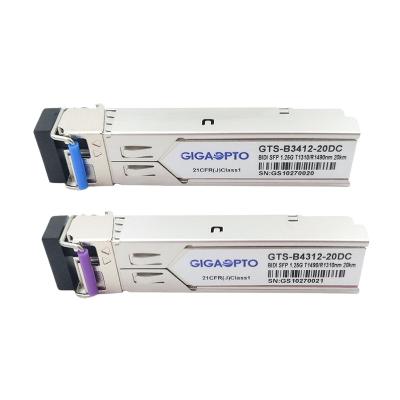 China HPE J9143B-20 BIDI Single Mode SFP Transceiver Compatible for sale
