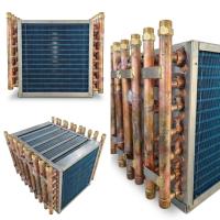 China Finned Condenser-evaporator, Central Air Conditioning Heat Exchanger for sale