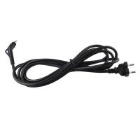 China 2 pin Korea KC plug swivel cord for hair straightener 360 degree swivel ac extension power cord leads  hair straightener for sale