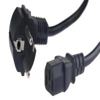 China PVC / RUBBER K04 2 pin eu plug electric Supply KC dryer ac approved extension cord wire electric high power cords plug for sale