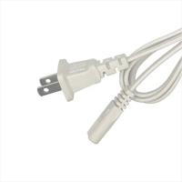 China XianDa US Standard 8-Figure Head Power Cords 1.2m White Two-Plug 8-Figure Head Power cable for sale