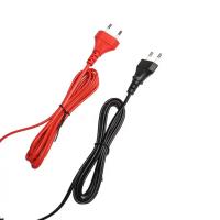 China 1m Vde Eu electrical 2.5A 120V/220V/240V 2 pin AC power cord cable standard power cord white hair dryer straightener plu for sale