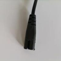 China XianDa Swivel Ac UK 2 Pin Plug To IEC C7 Connector Euro plug Power Cable Electrical Extension Cord AC UK Power Cord for sale