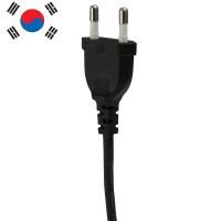 China Customization 2.5A 250V  Korea Standard laptop electric ac Power Cable 2pin hair dryer Plug cords for sale