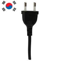 China Customization 2.5A 250V  Korea Standard laptop electric ac Power Cable 2pin hair dryer Plug cords for sale