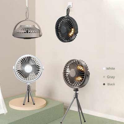 China Tripod Pedestal Fan Camping Ceiling Fan With Detachable Bracket 360 Degree Rotation for sale