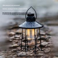 China Retro Design Outdoor Camping Lantern Usb Rechargeable Camping Light With Hook for sale