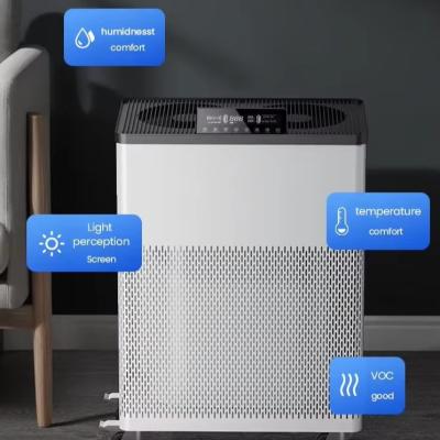 China Portable 150W Smart Air Purifier With Light Perception Screen For Home Office for sale
