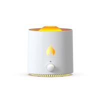 China Custom Logo Flame Pattern Aroma Diffuser Ultrasonic Cool Mist Humidifier Air Purifier for sale