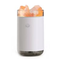 China Plastic Mini Himalayan Crystal Salt Lamp Diffuser Essential Oil Air Purifying Humidifier for sale