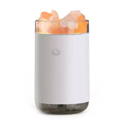 China Plastic Mini Himalayan Crystal Salt Lamp Diffuser Essential Oil Air Purifying Humidifier for sale