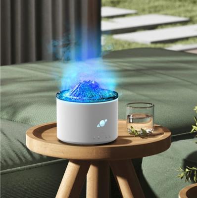 China Mini Volcano Ultrasonic Humidifier Aromatherapy Diffuser 230ml Capacity Automatic Timing for sale