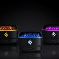 China Plastic Material Creative Flame Aroma Humidifier USB Essential Oil Fragrance Diffuser for sale