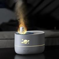 China 7 Color Luminous Flame Aroma Humidifier Rocket Shaped Essential Oil Fragrance Diffuser for sale