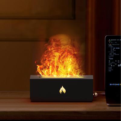 China Colorful Flame Aromatherapy Humidifier with 320ml Capacity Timing Function and USB/Electric/Type-C Power for sale