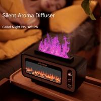 China Plastic Material 3D Flame Aroma Diffuser USB Air Humidifier Fireplace Design For Hotel for sale