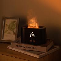 China Essential Oil Flame Aromatherapy Diffuser USB Powered With LED Flame Light OEM Size for sale