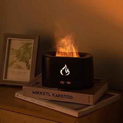 China Essential Oil Flame Aromatherapy Diffuser USB Powered With LED Flame Light OEM Size for sale