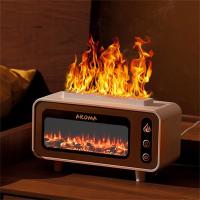 China 3D LED Flame Aroma Humidifier And USB Power For Essential Oil Diffusion for sale