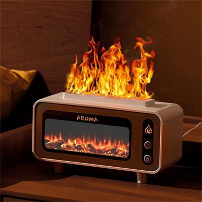 China 3D LED Flame Aroma Humidifier And USB Power For Essential Oil Diffusion for sale