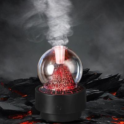 China Home Office Volcano Aromatherapy Diffuser Tabletop With 7 Color LED Light for sale
